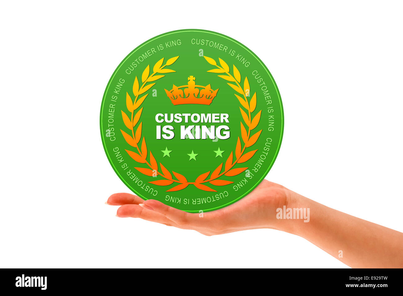 Customer Is King Stock Photo - Alamy