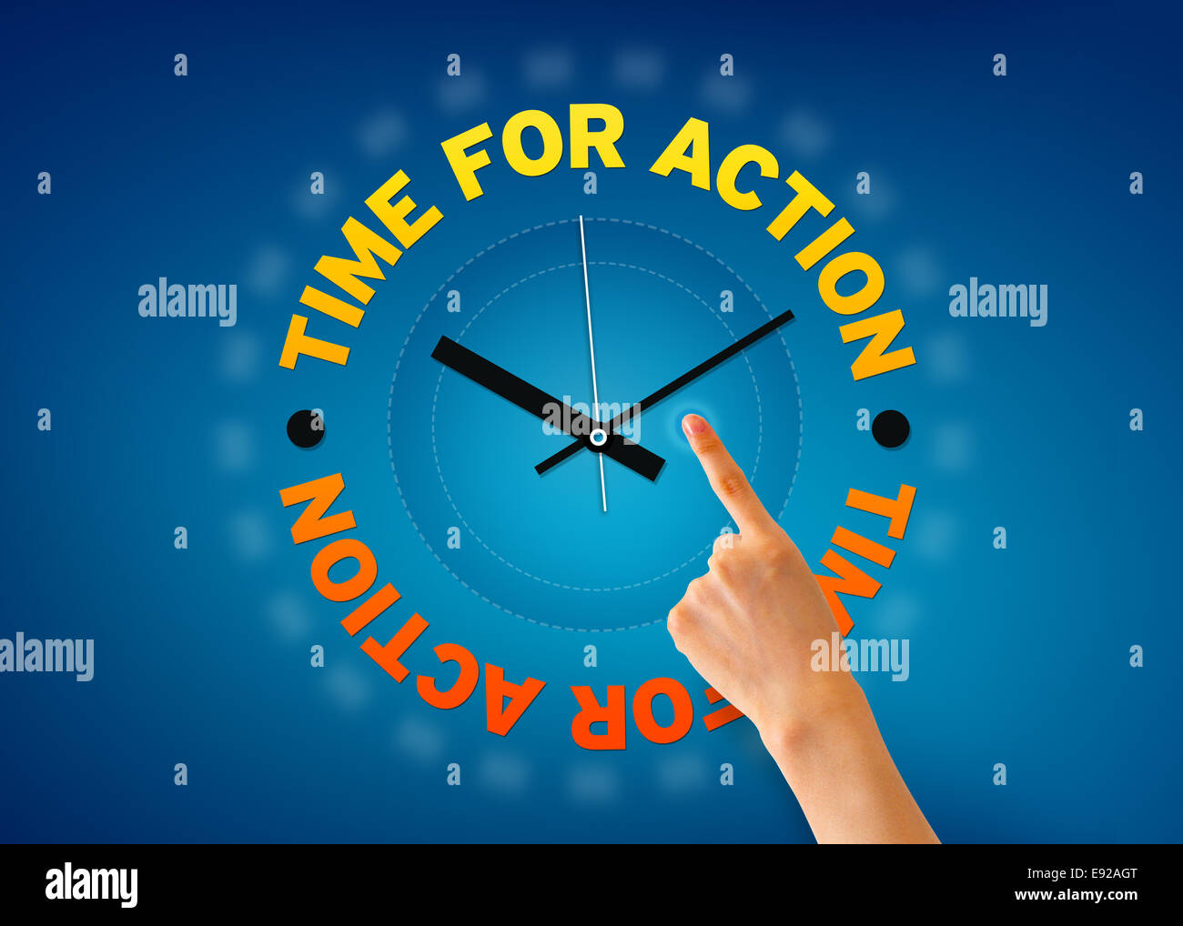 Time For Action Stock Photo - Alamy