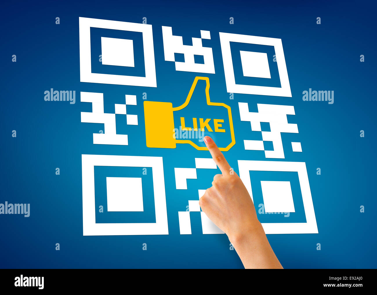 I Like QR Code Stock Photo - Alamy