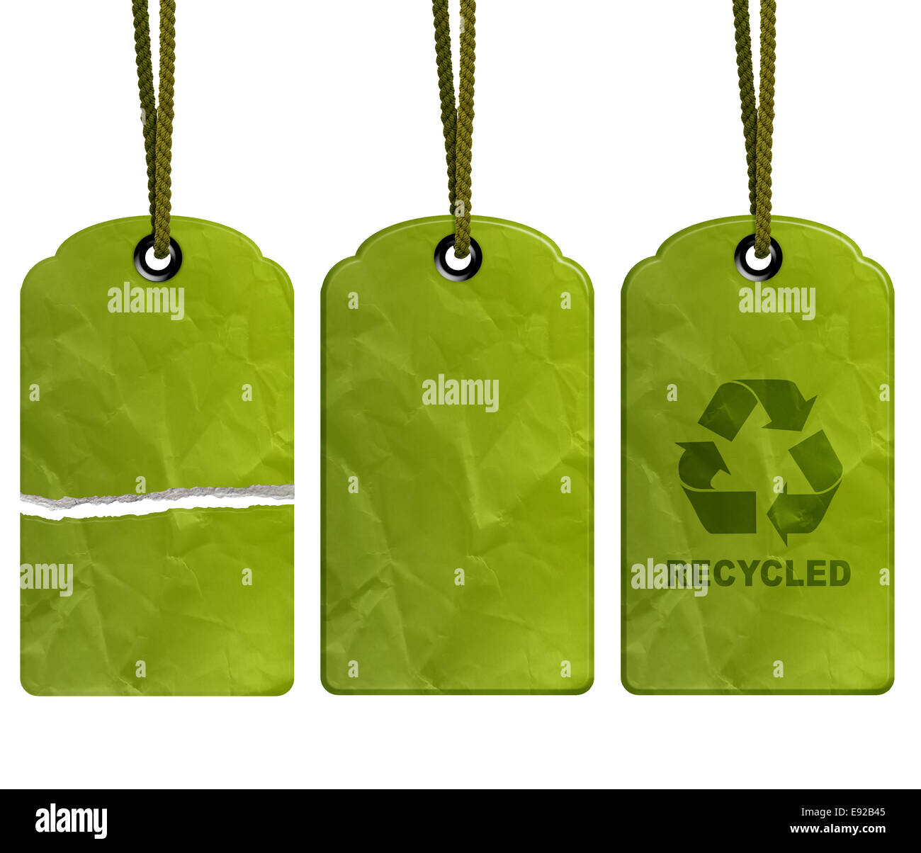 Eco Recycle Tag Stock Photo - Alamy