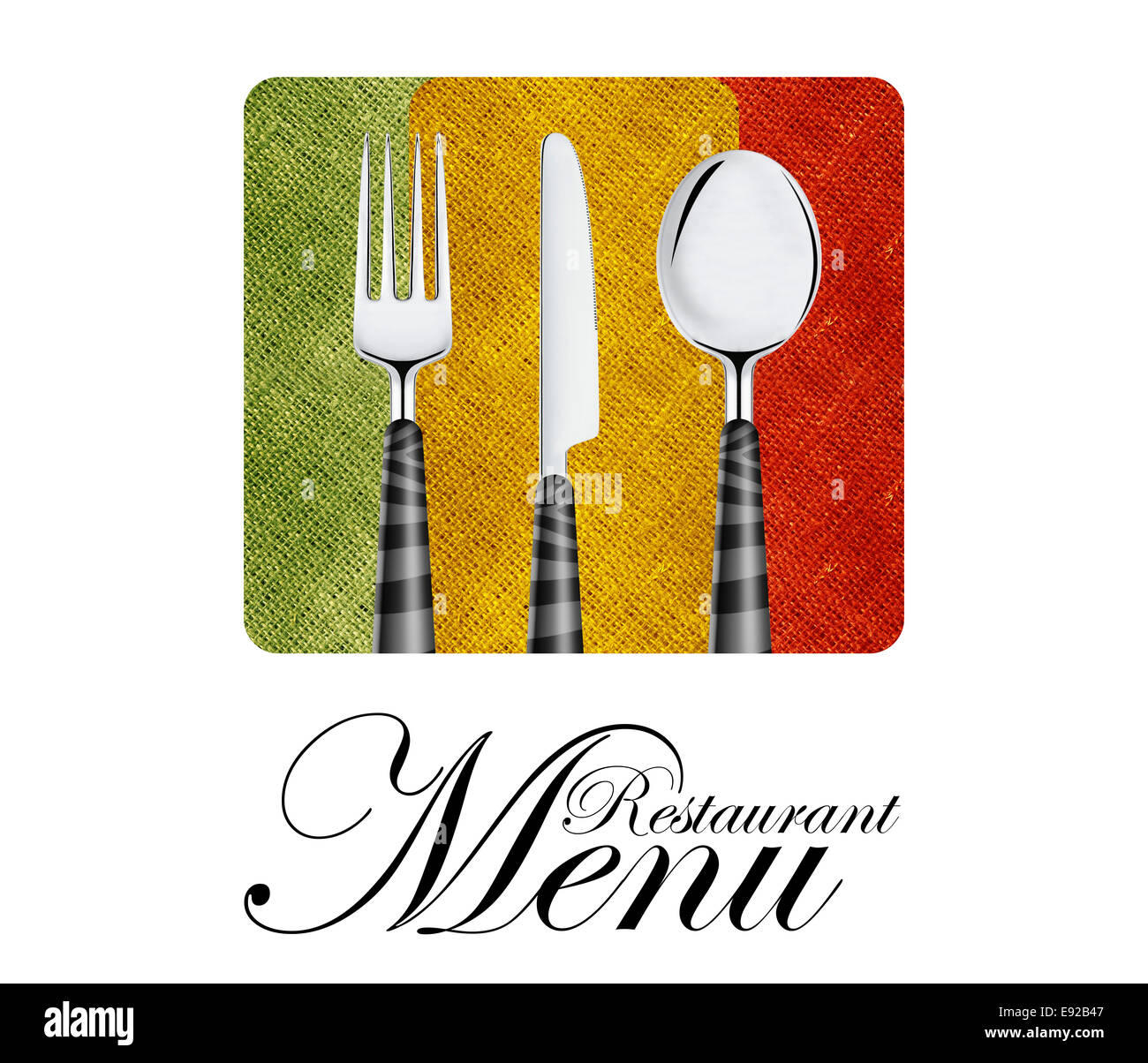 Dinner menu card Cut Out Stock Images & Pictures - Alamy