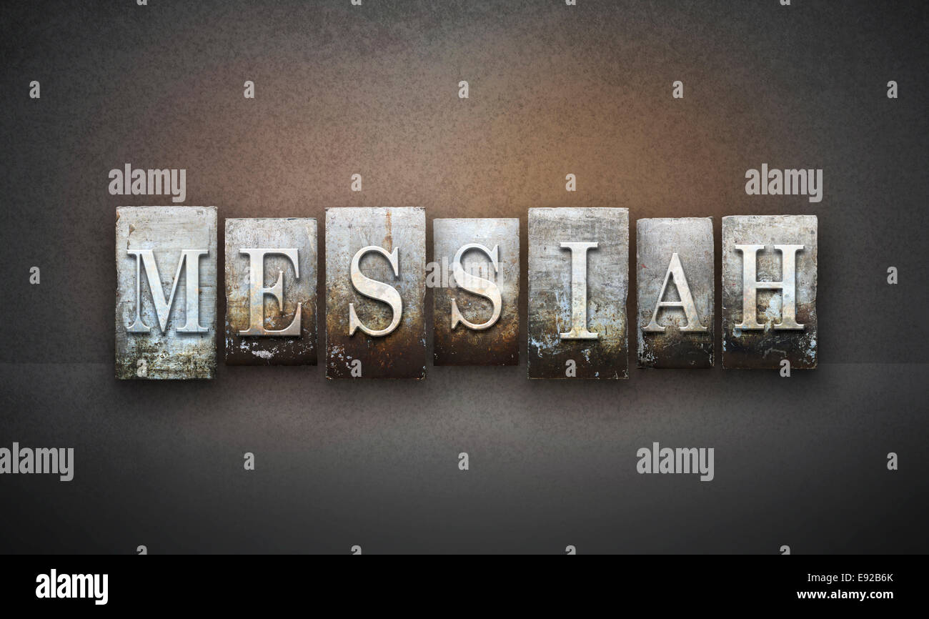 The word MESSIAH written in vintage letterpress type Stock Photo - Alamy
