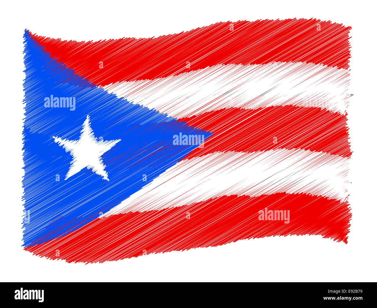 Sketch - Puerto Rico Stock Photo - Alamy
