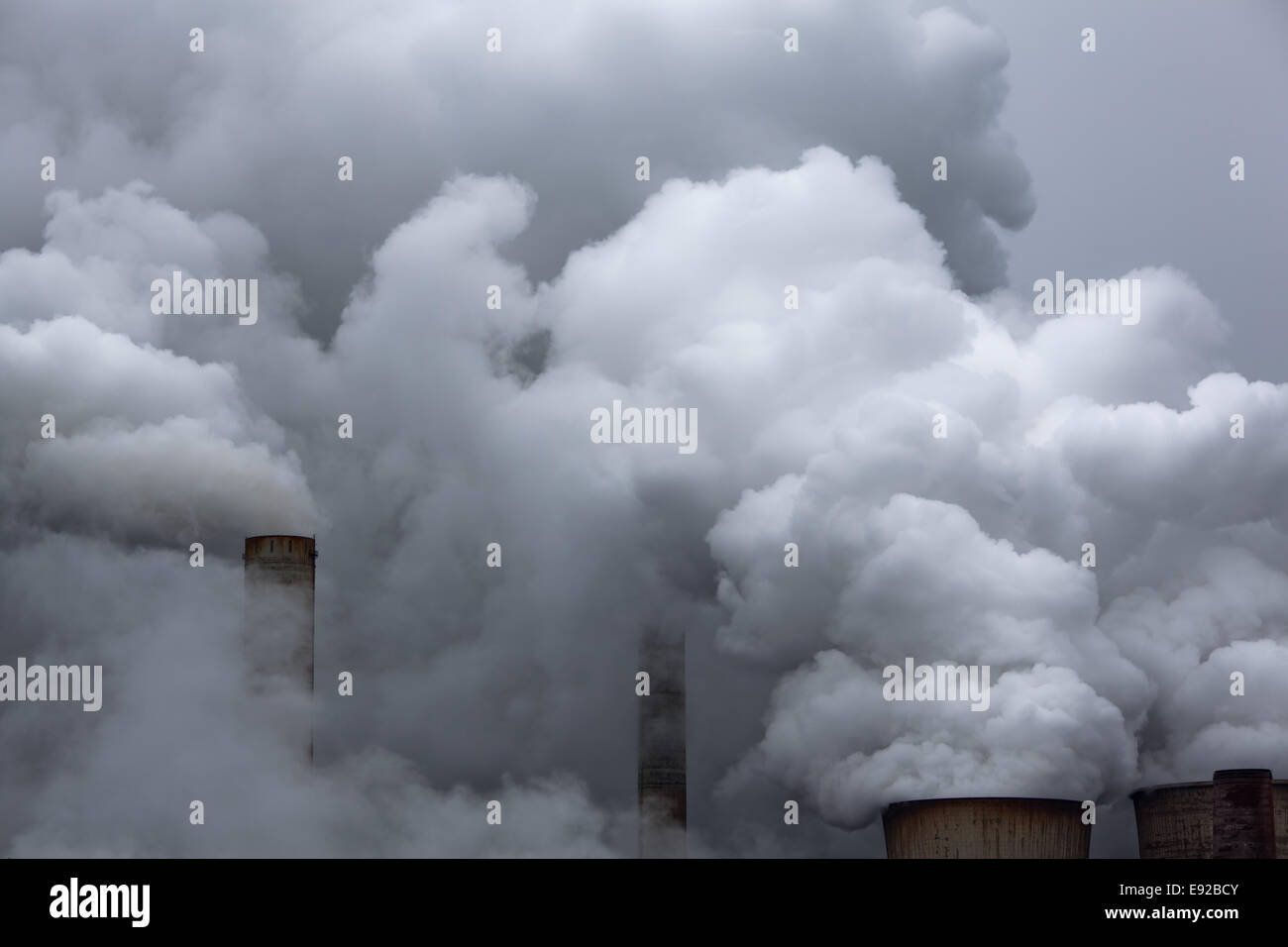 air pollution of a power plant Stock Photo - Alamy