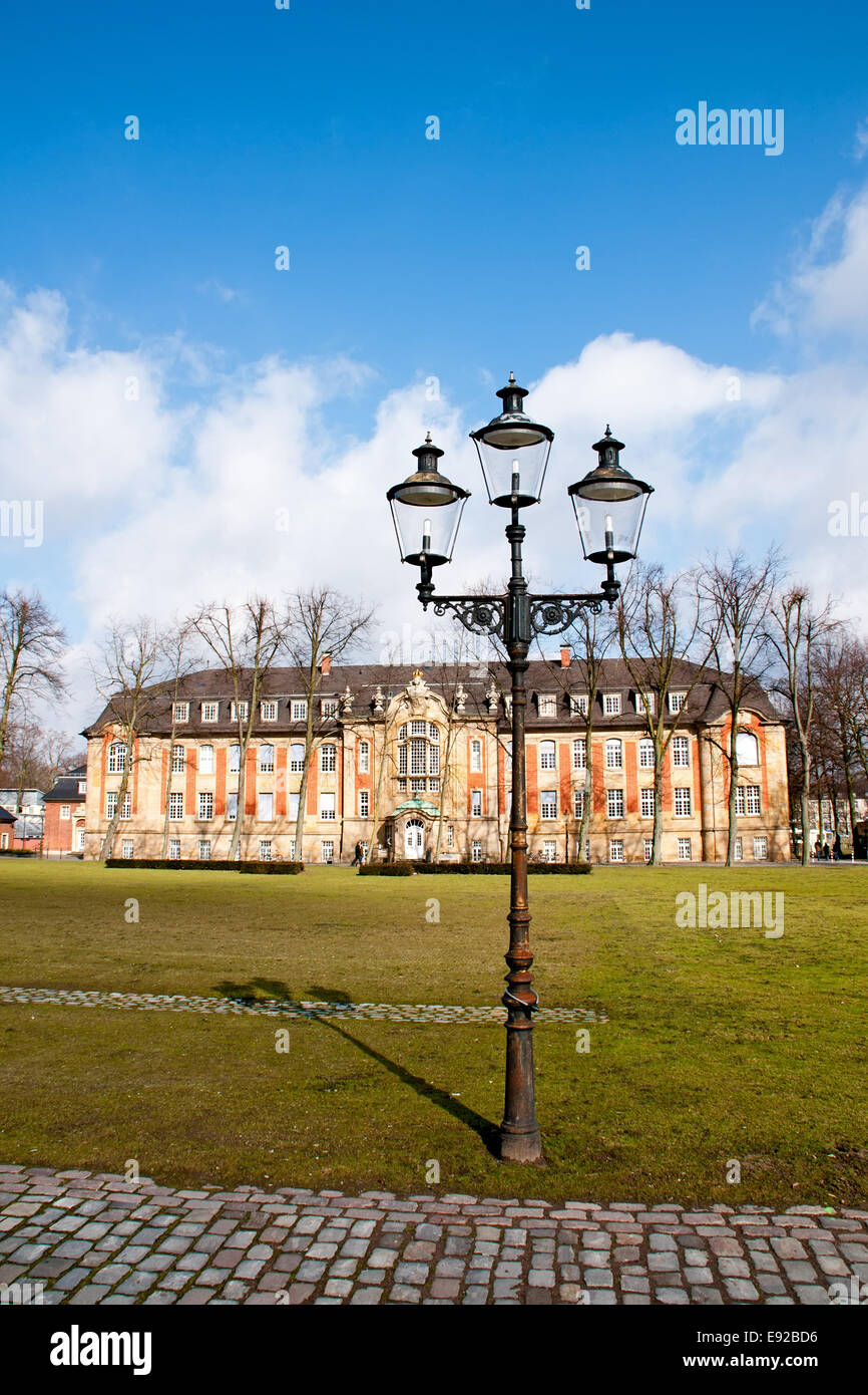 Building at the castle of Muenster, Germany Stock Photo - Alamy