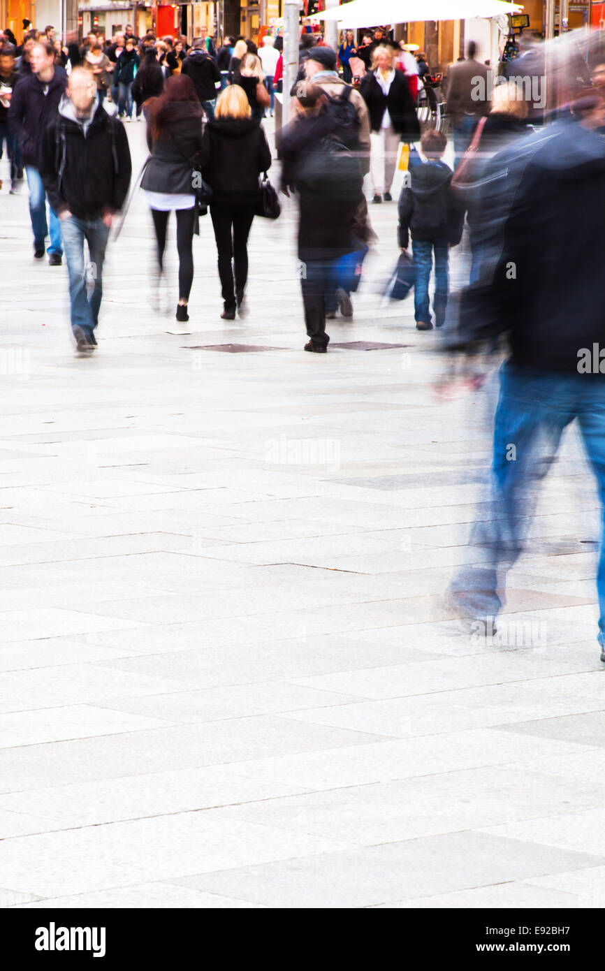 hurry people in the city Stock Photo - Alamy