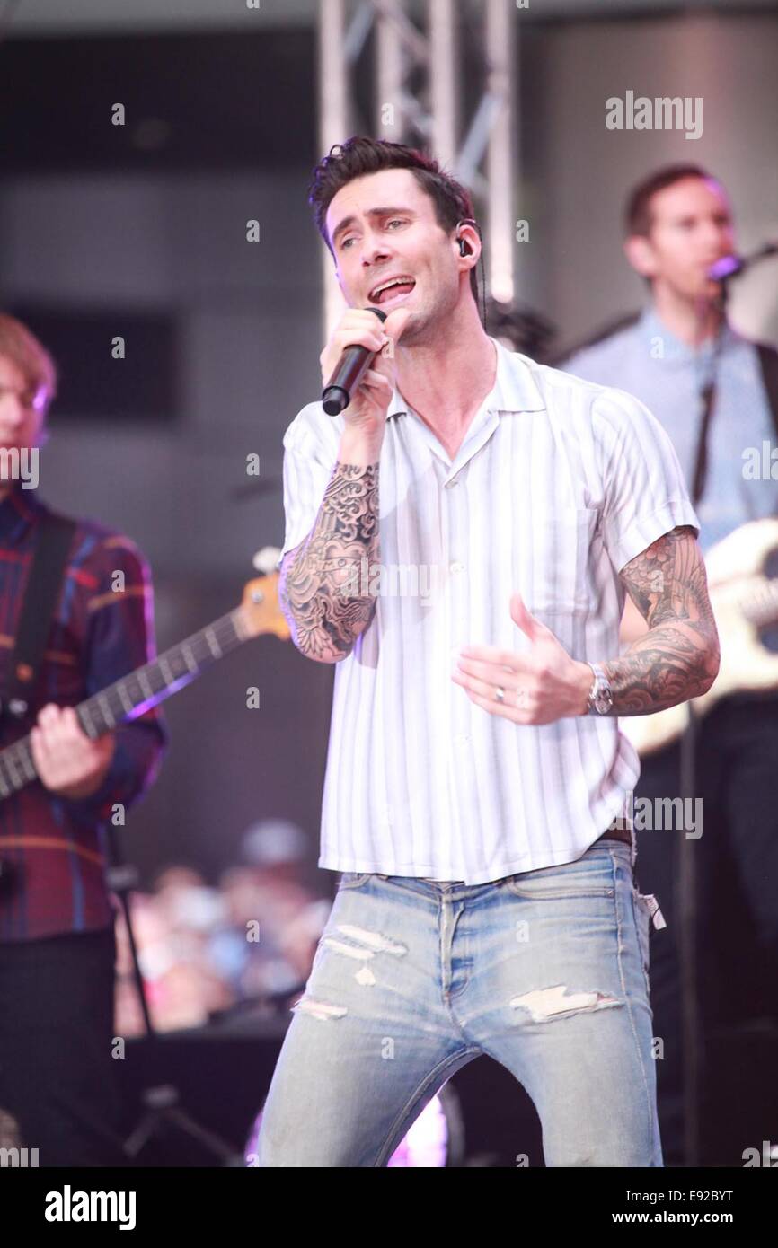 New York City, NY, USA. Adam Levine of Maroon 5 in Concert on NBC's ...