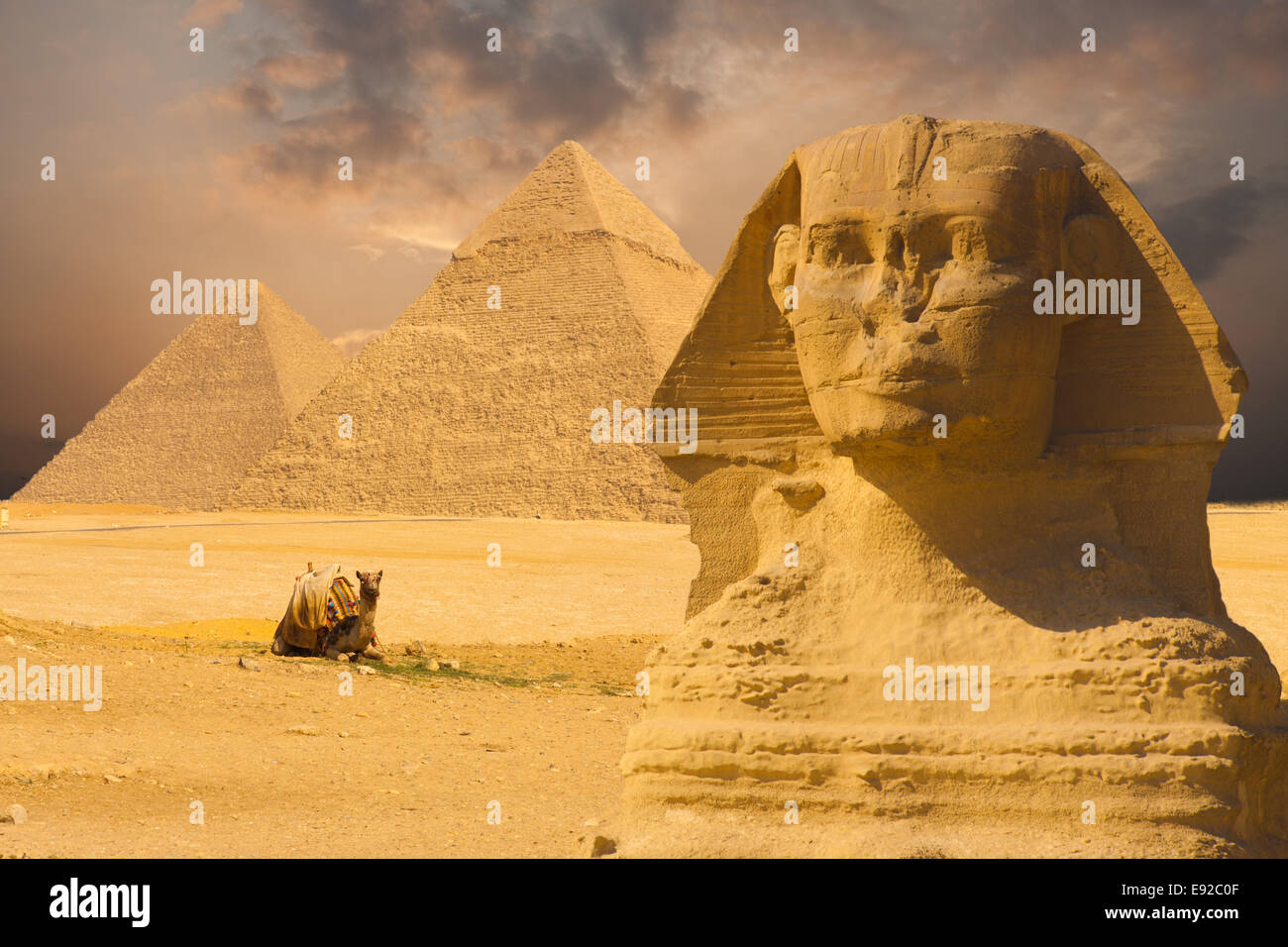Great sphinx of giza sunset hi-res stock photography and images - Alamy