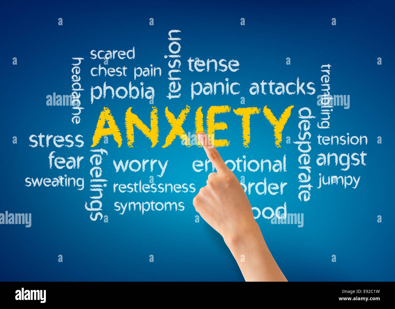 Anxiety symptoms hi-res stock photography and images - Alamy