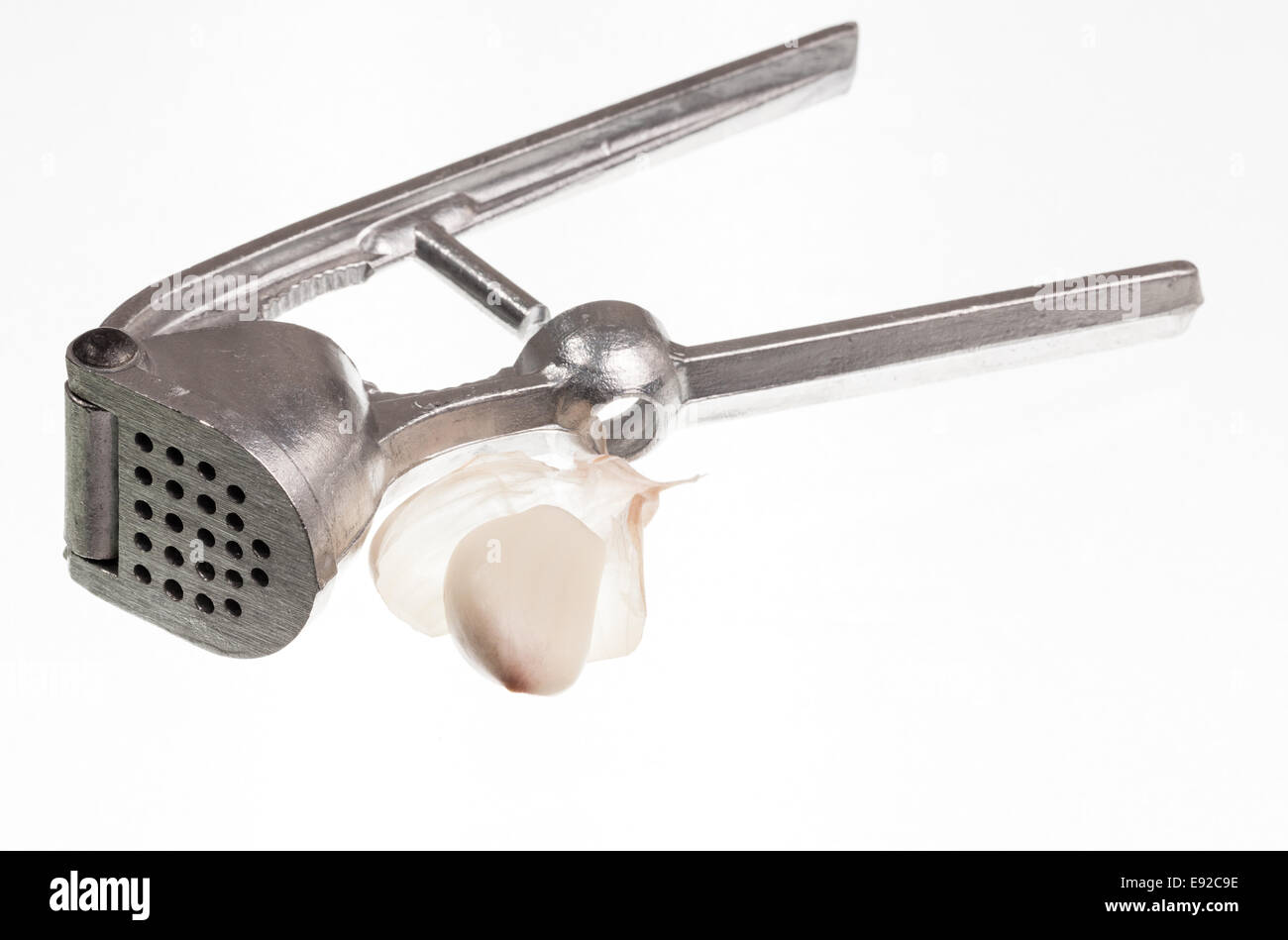 Garlic isolated press hi-res stock photography and images - Alamy