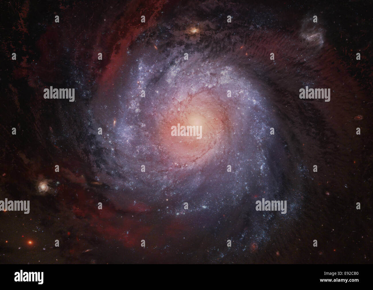 Far spiral galaxy Stock Photo - Alamy