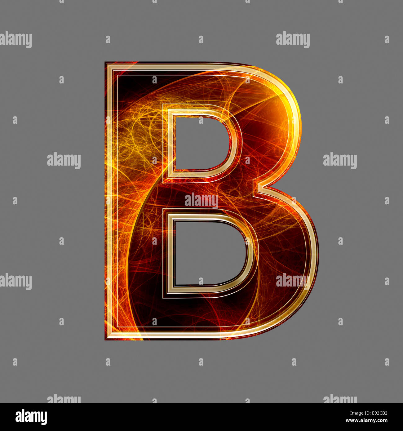 3d abstract and futuristic letter - B Stock Photo - Alamy
