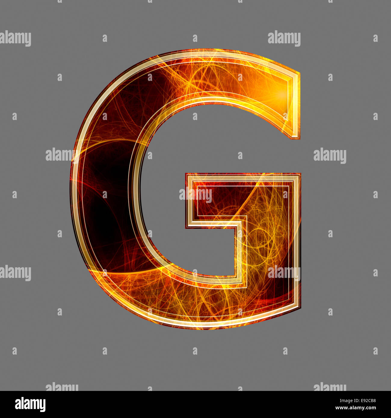 3d abstract and futuristic letter - G Stock Photo - Alamy