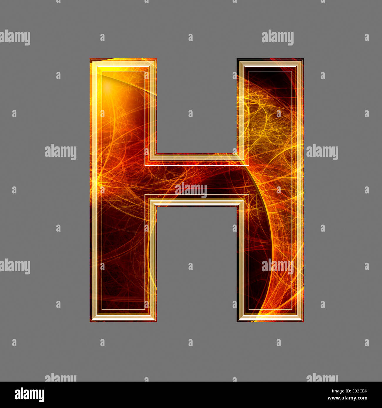 3d abstract and futuristic letter - H Stock Photo - Alamy