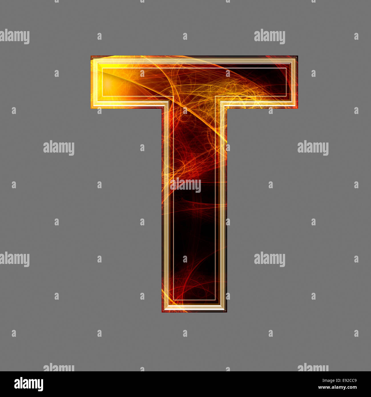 3d abstract and futuristic letter - T Stock Photo - Alamy