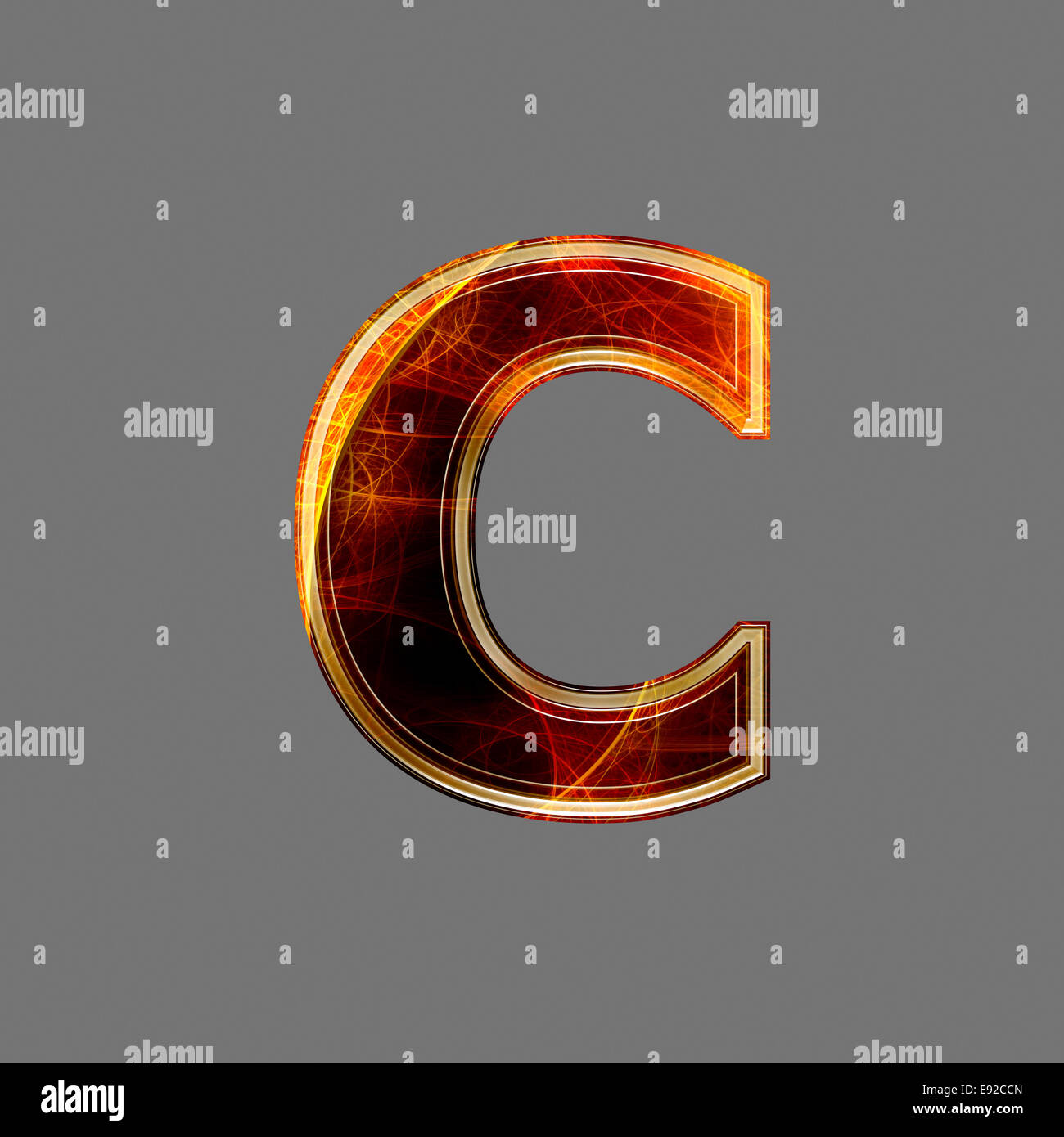 3d abstract and futuristic letter - C Stock Photo - Alamy