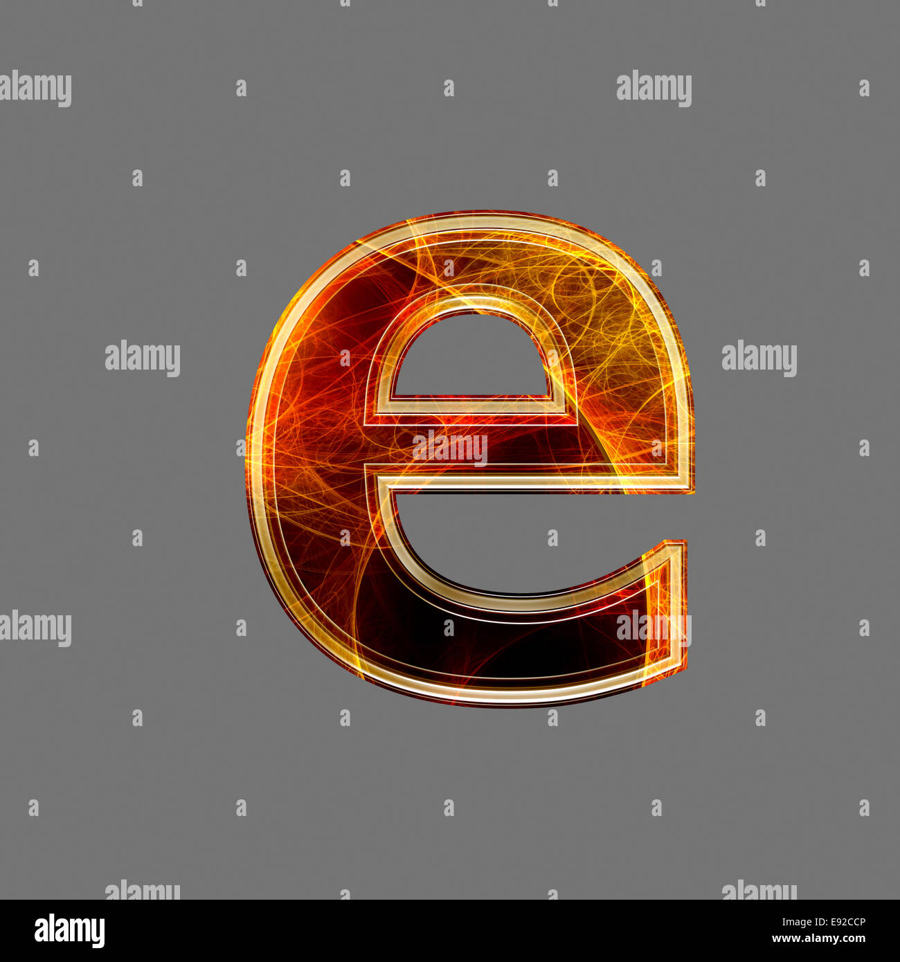 3d abstract and futuristic letter - E Stock Photo - Alamy