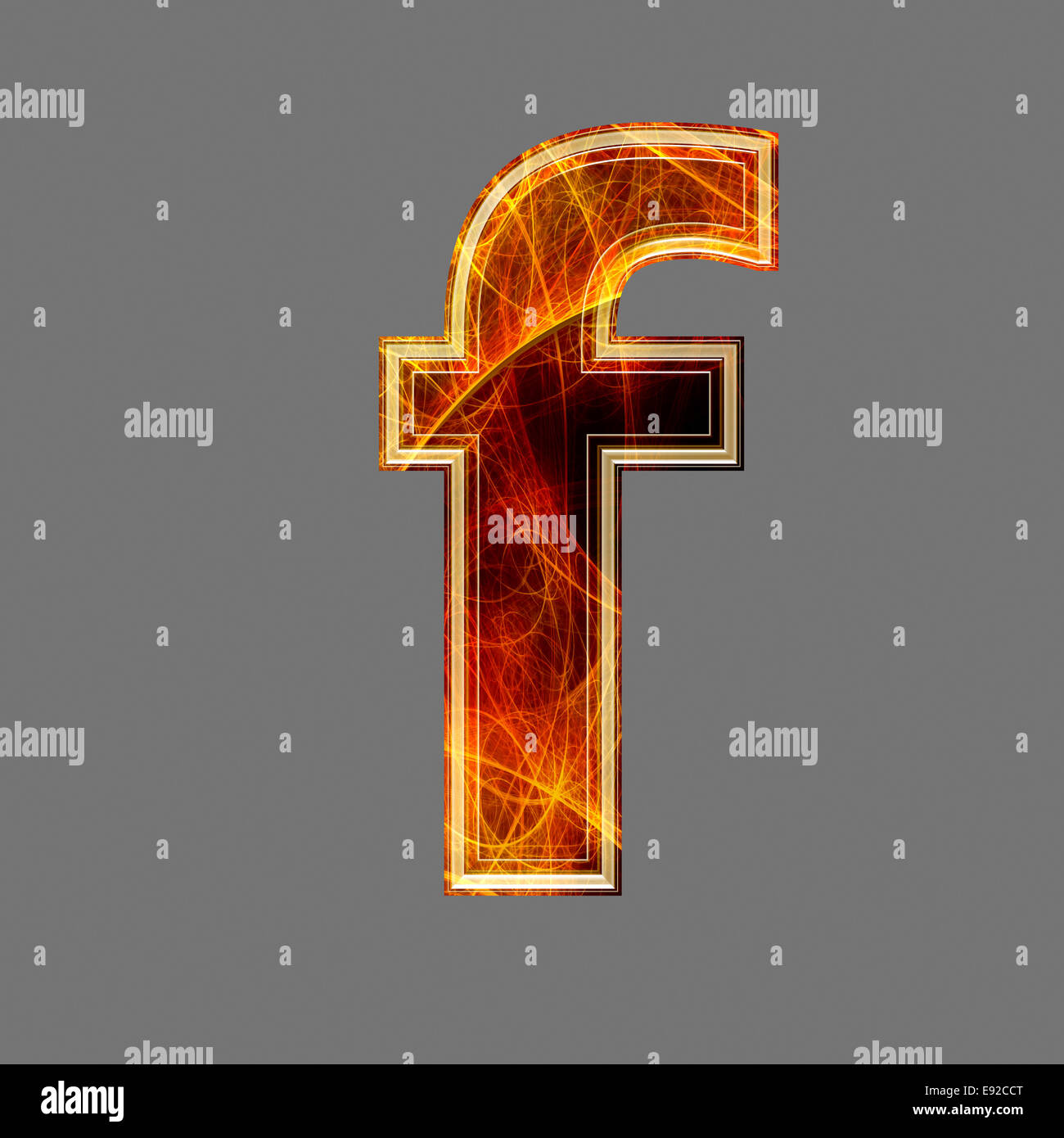 3d abstract and futuristic letter - F Stock Photo - Alamy