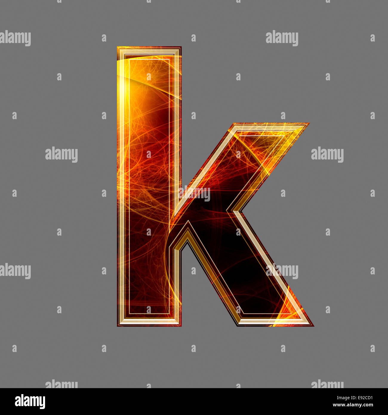 3d abstract and futuristic letter - K Stock Photo - Alamy