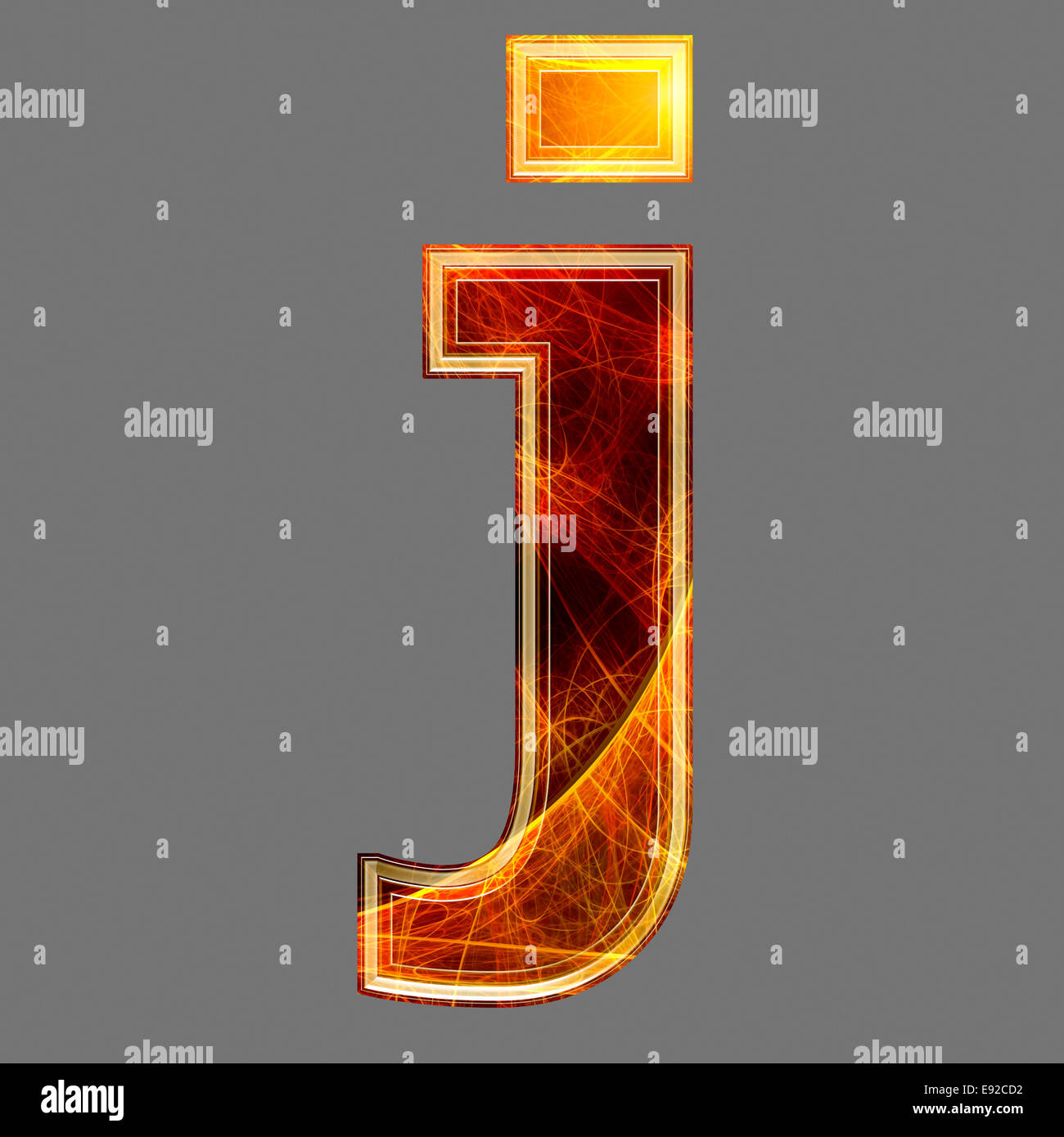 3d abstract and futuristic letter - J Stock Photo - Alamy
