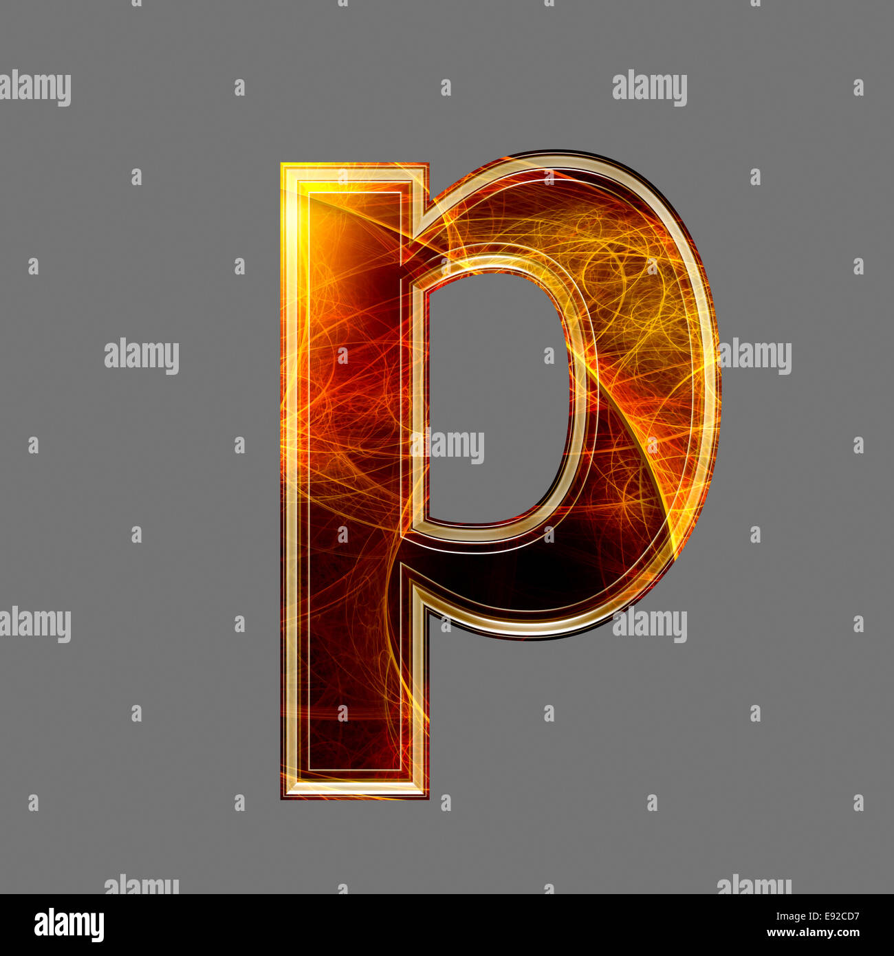 3d abstract and futuristic letter - P Stock Photo - Alamy
