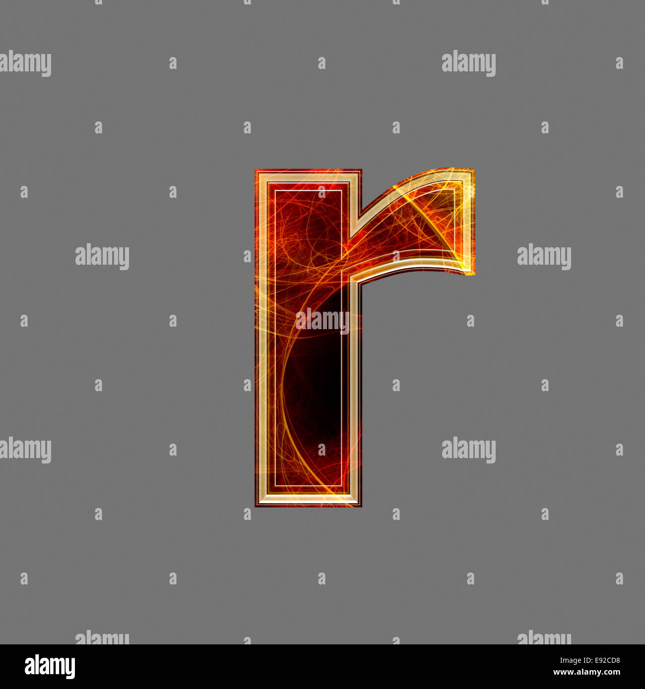 3d abstract and futuristic letter - R Stock Photo - Alamy