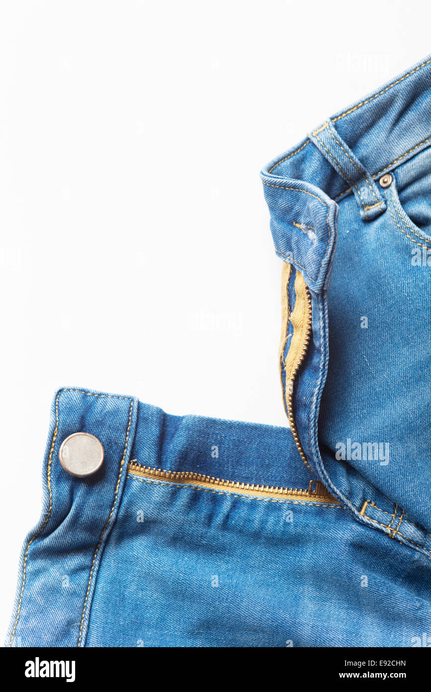 jeans on white background Stock Photo - Alamy
