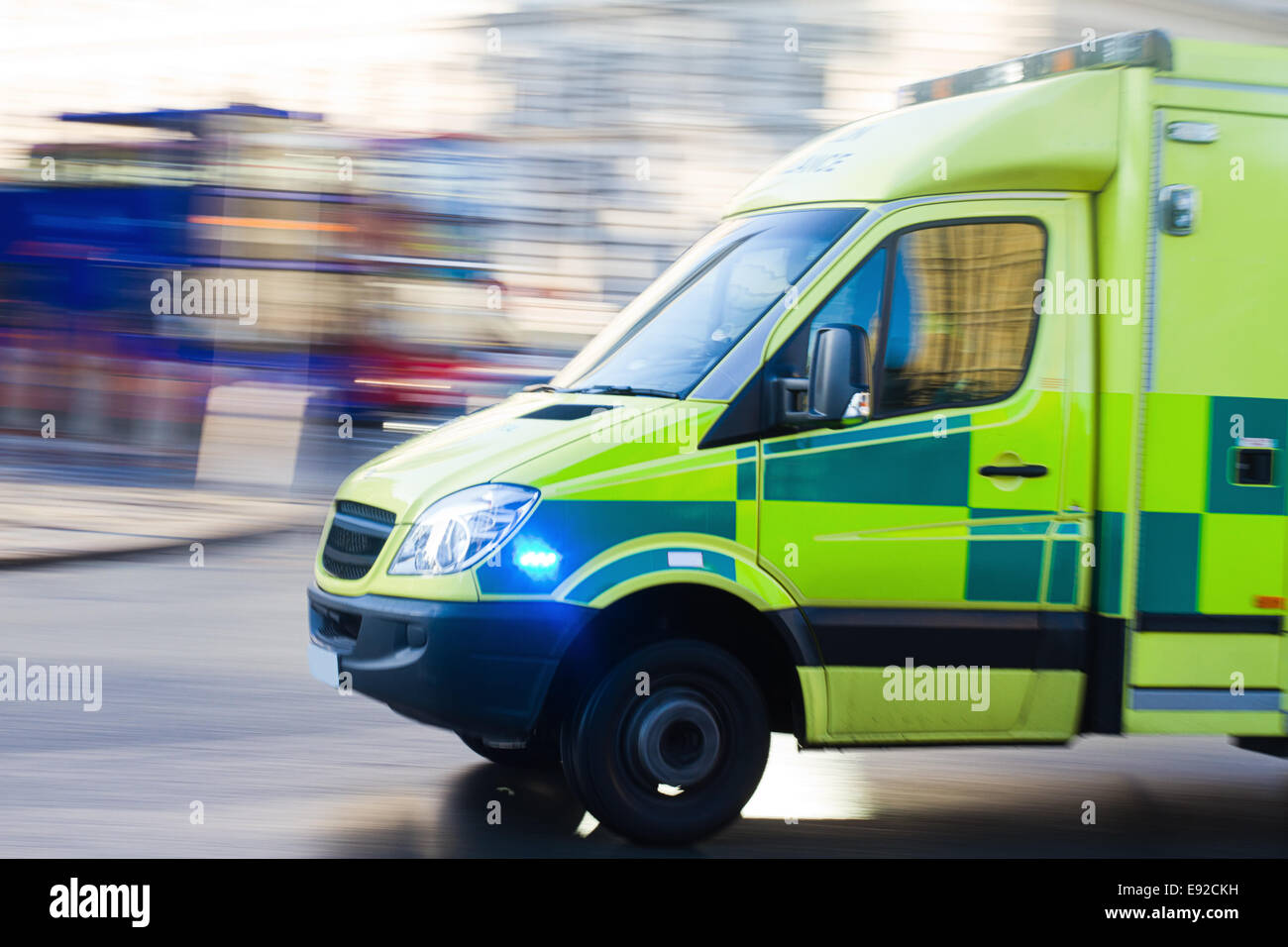 Ambulance in action hi-res stock photography and images - Alamy