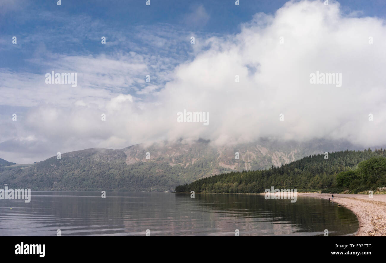 Loch Ness shoreline at Dores in Scotland Stock Photo - Alamy