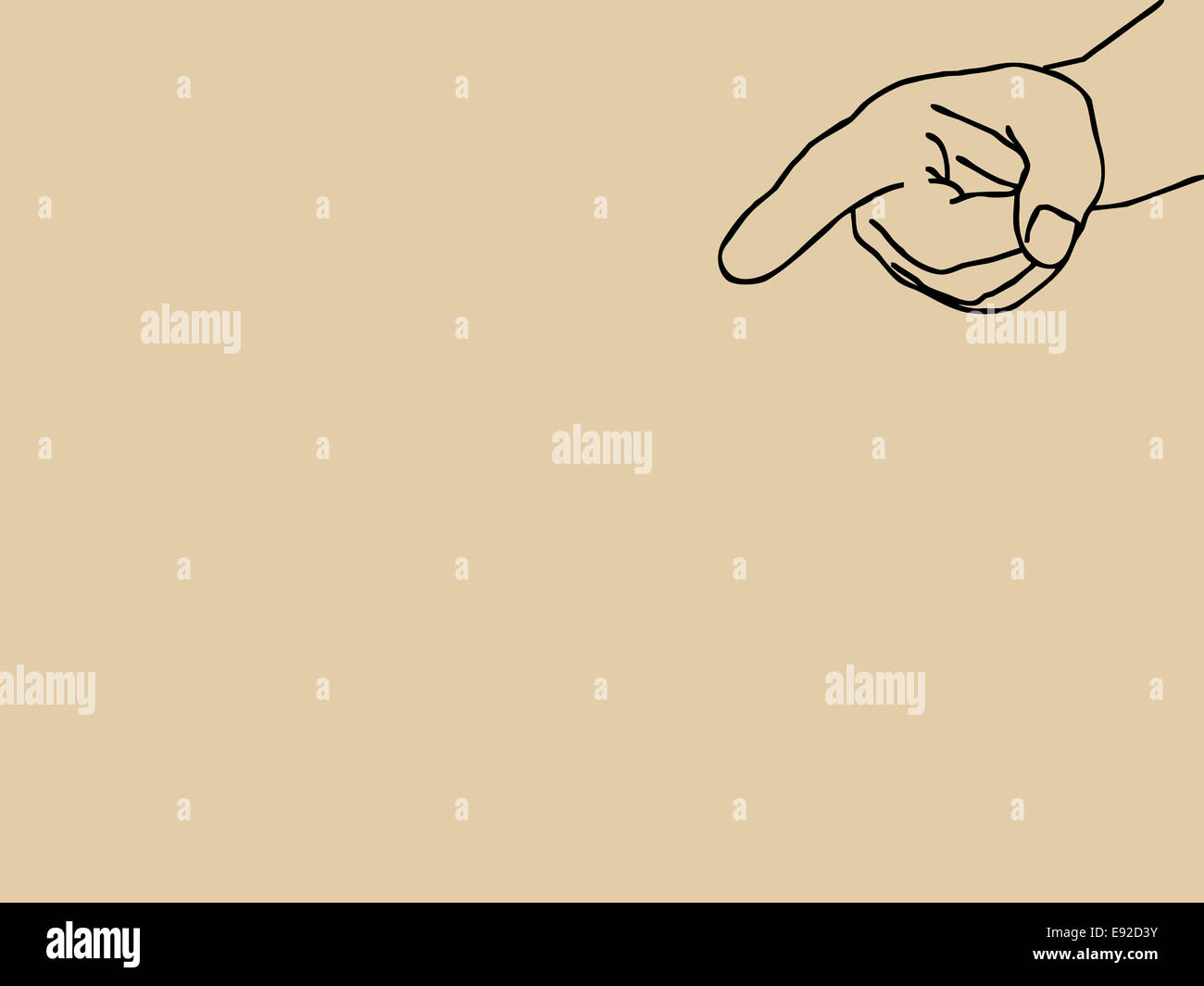 human hand on brown background Stock Photo - Alamy