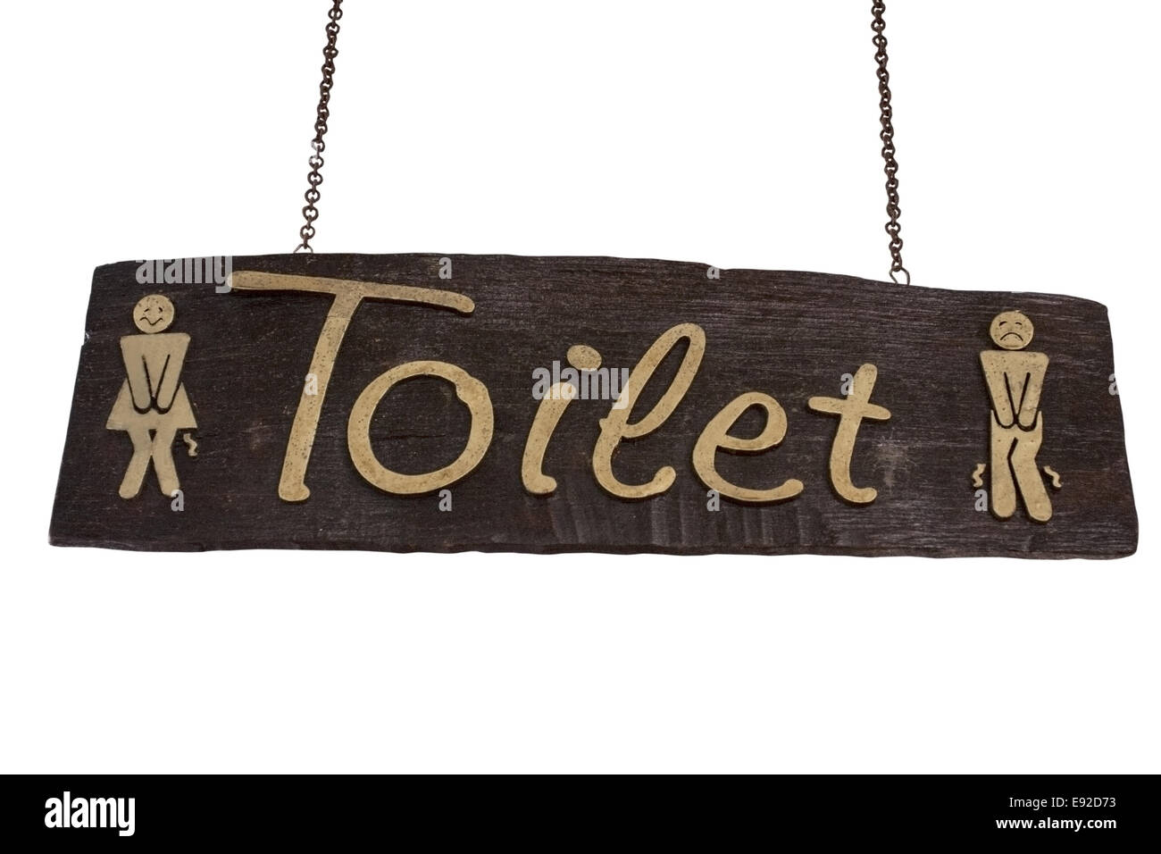 Toilet wood signboard Stock Photo - Alamy