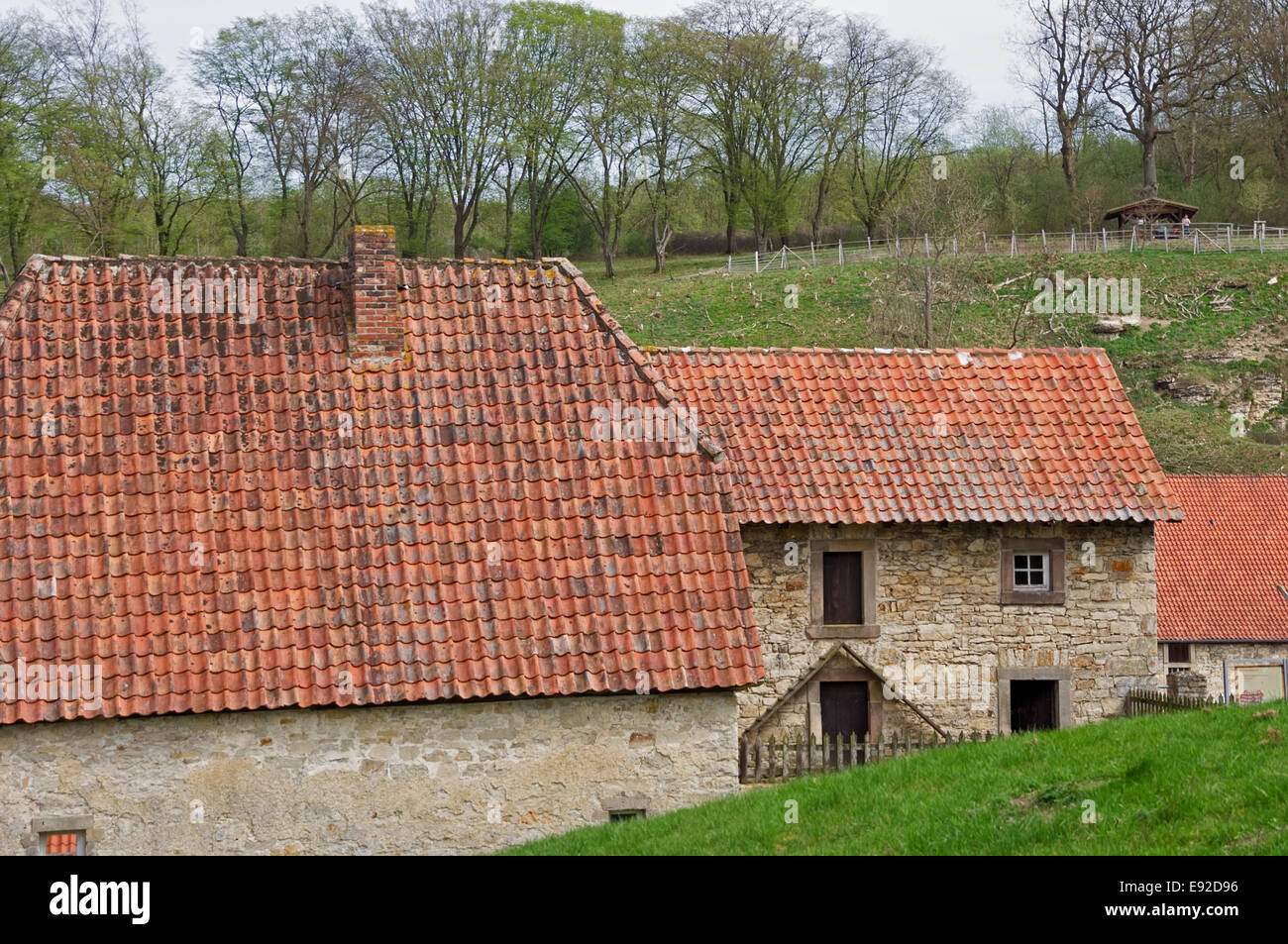 Outbuildings from the Abbey Dalheim, Germany Stock Photo - Alamy