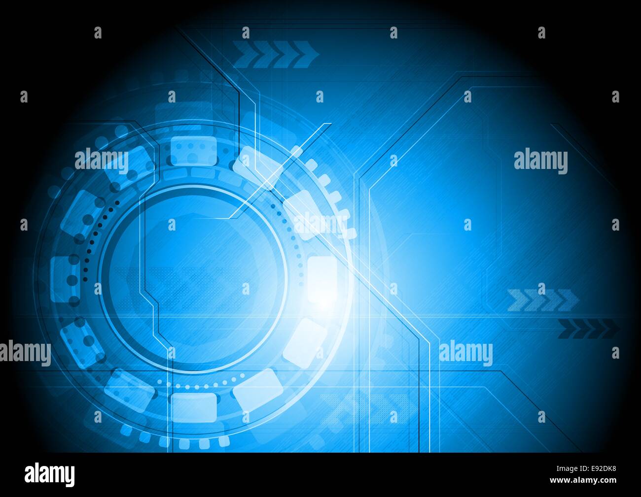 Blue hi-tech background. illustration eps 10 Stock Photo - Alamy