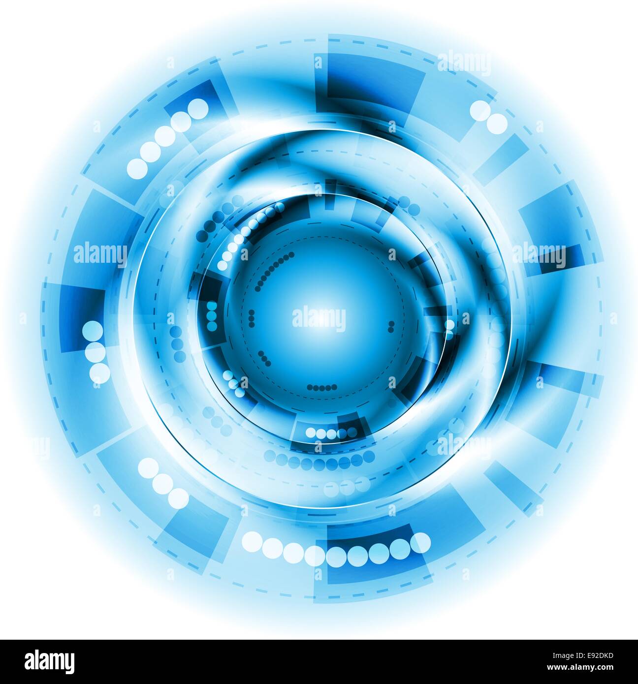 Blue technical elements on white background. Eps 10 Stock Photo - Alamy