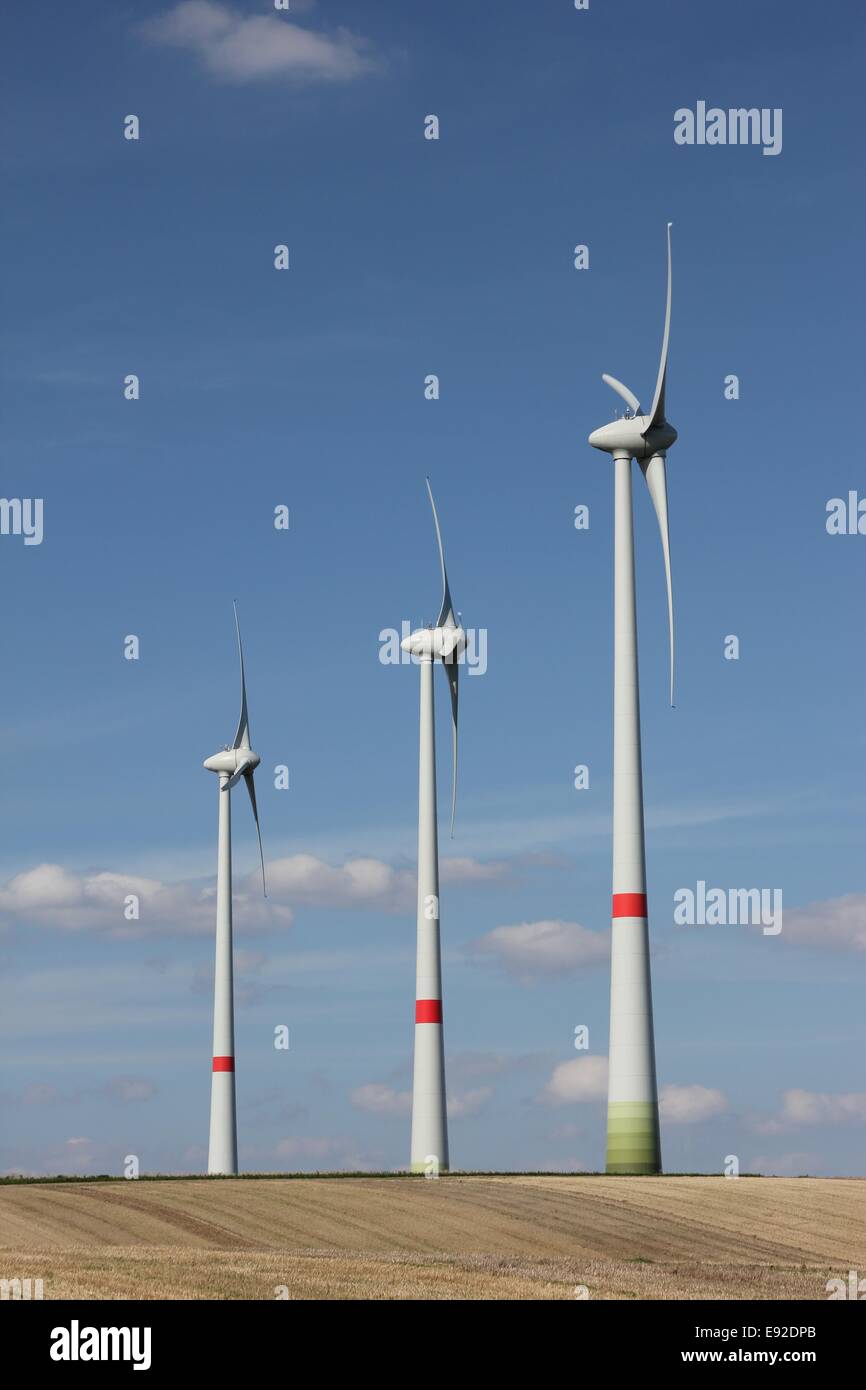 wind power plants Stock Photo - Alamy