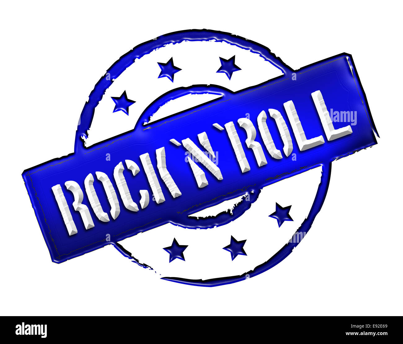 Stamp - Rock'n'Roll Stock Photo - Alamy