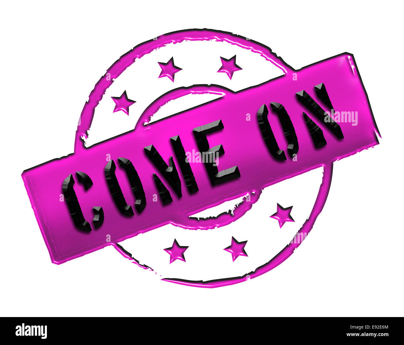 Stamp - Come on Stock Photo - Alamy