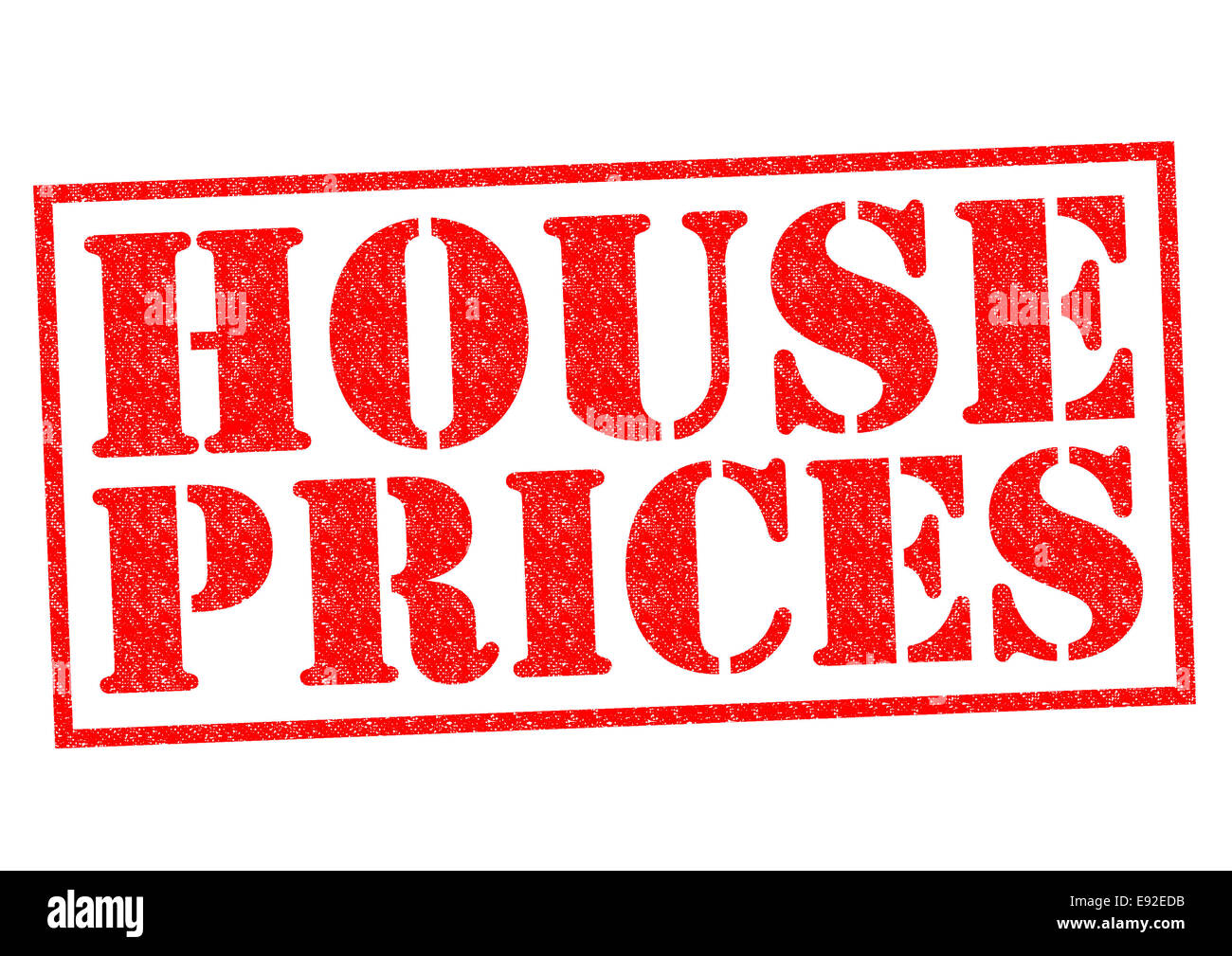 HOUSE PRICES red Rubber Stamp over a white background Stock Photo - Alamy