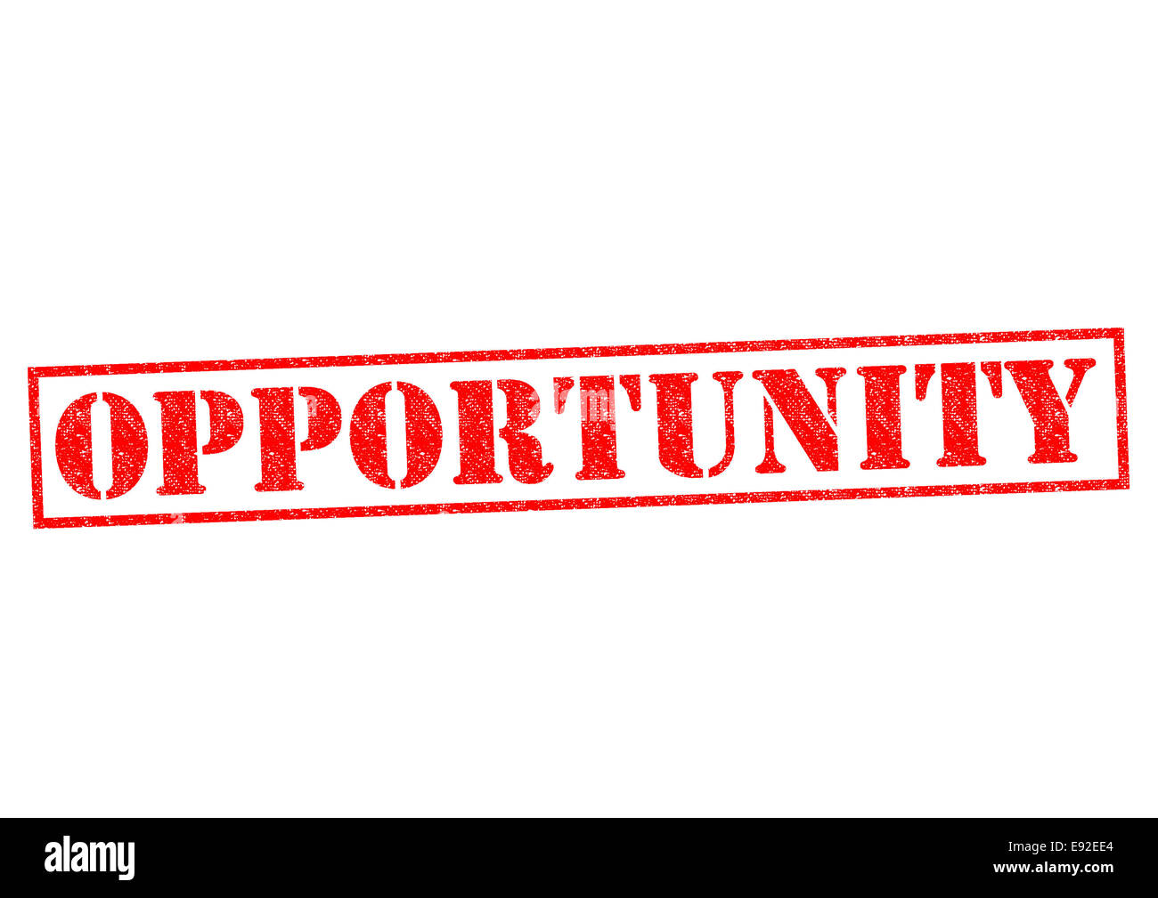 OPPORTUNITY red Rubber Stamp over a white background Stock Photo - Alamy
