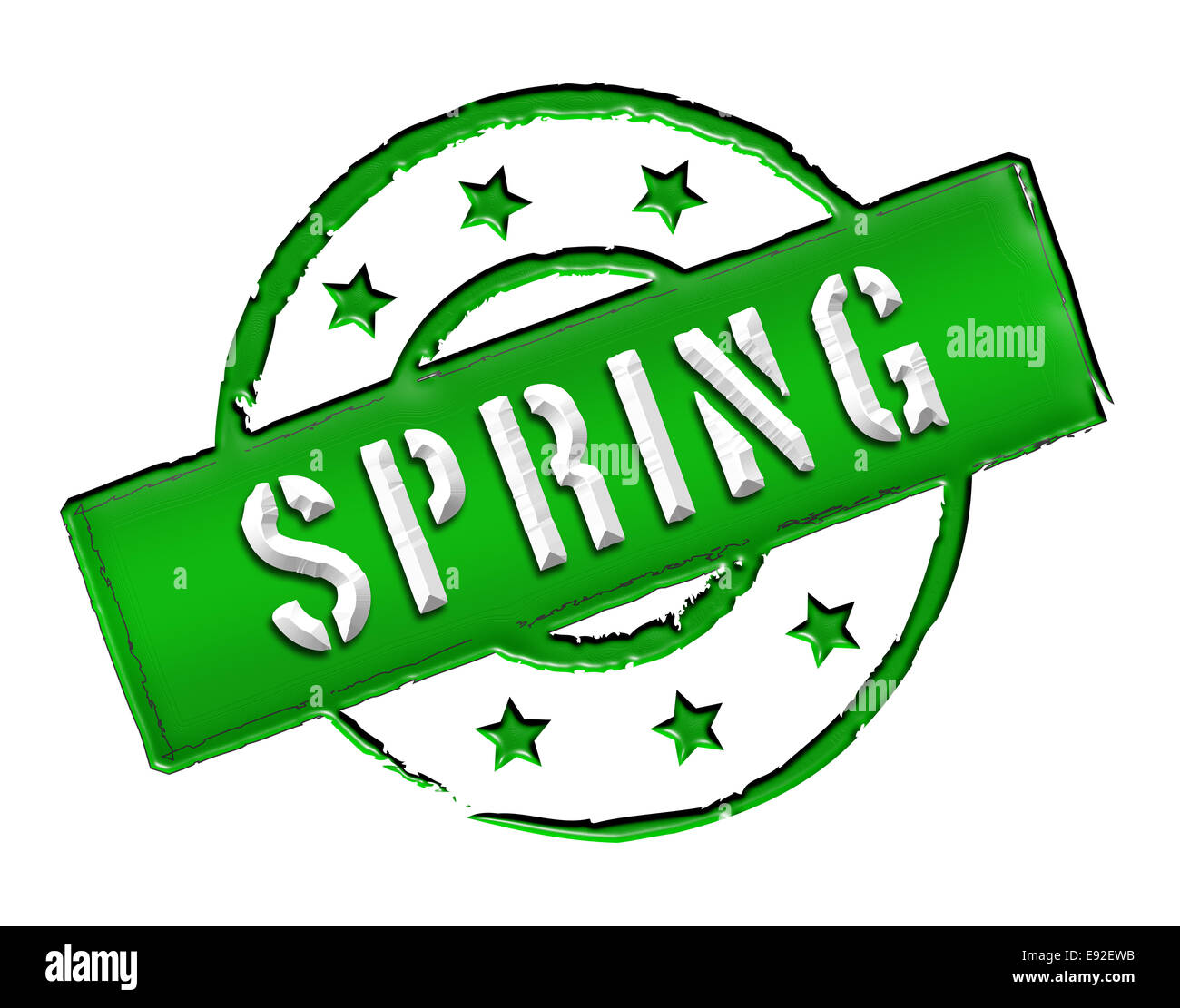 Stamp - SPRING Stock Photo - Alamy