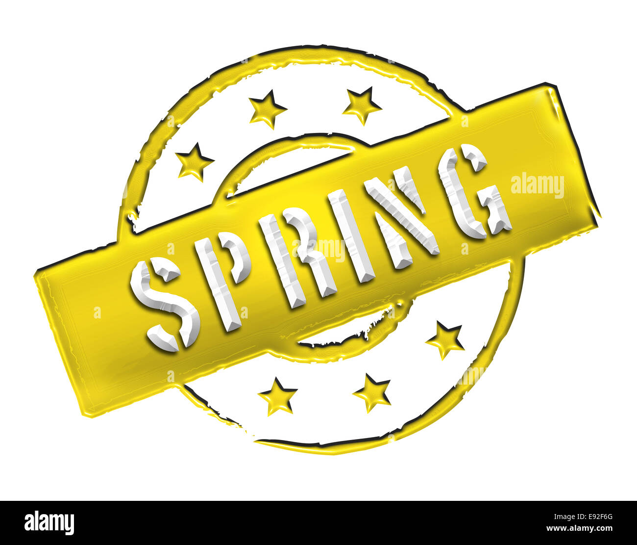 Stamp - SPRING Stock Photo - Alamy