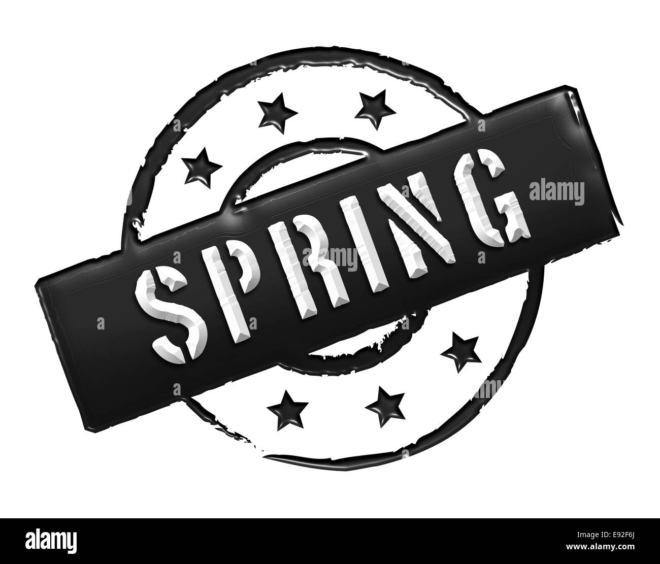 Stamp - SPRING Stock Photo - Alamy