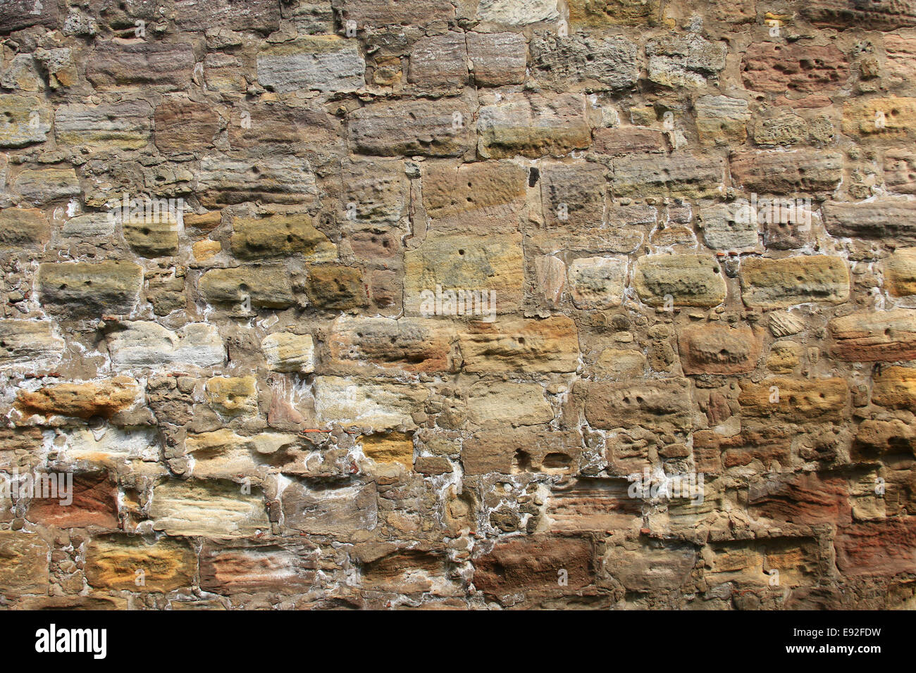 Detail of an ancient city wall Stock Photo - Alamy