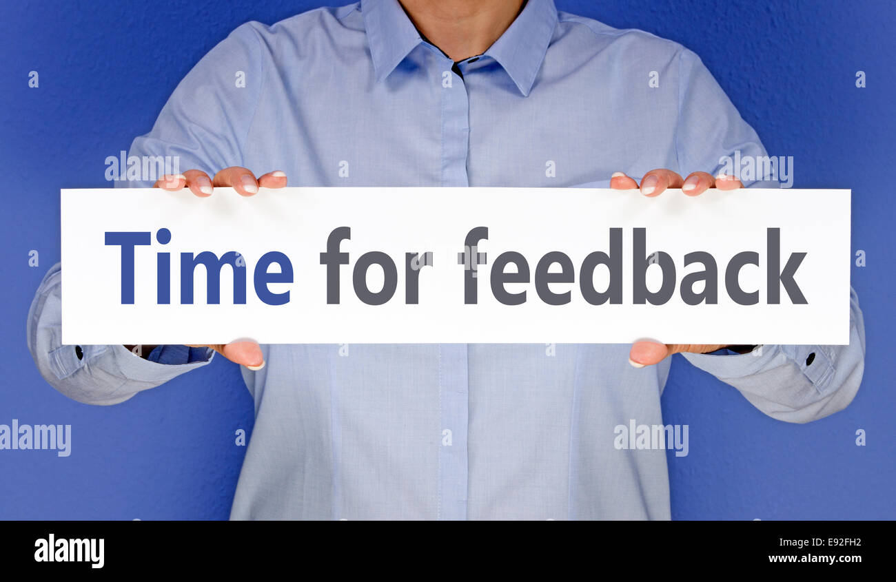 Time for feedback Stock Photo - Alamy