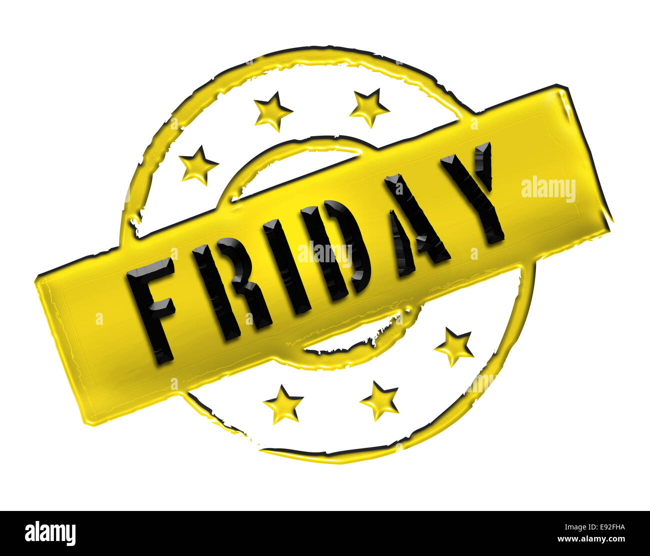 Stamp - FRIDAY Stock Photo - Alamy