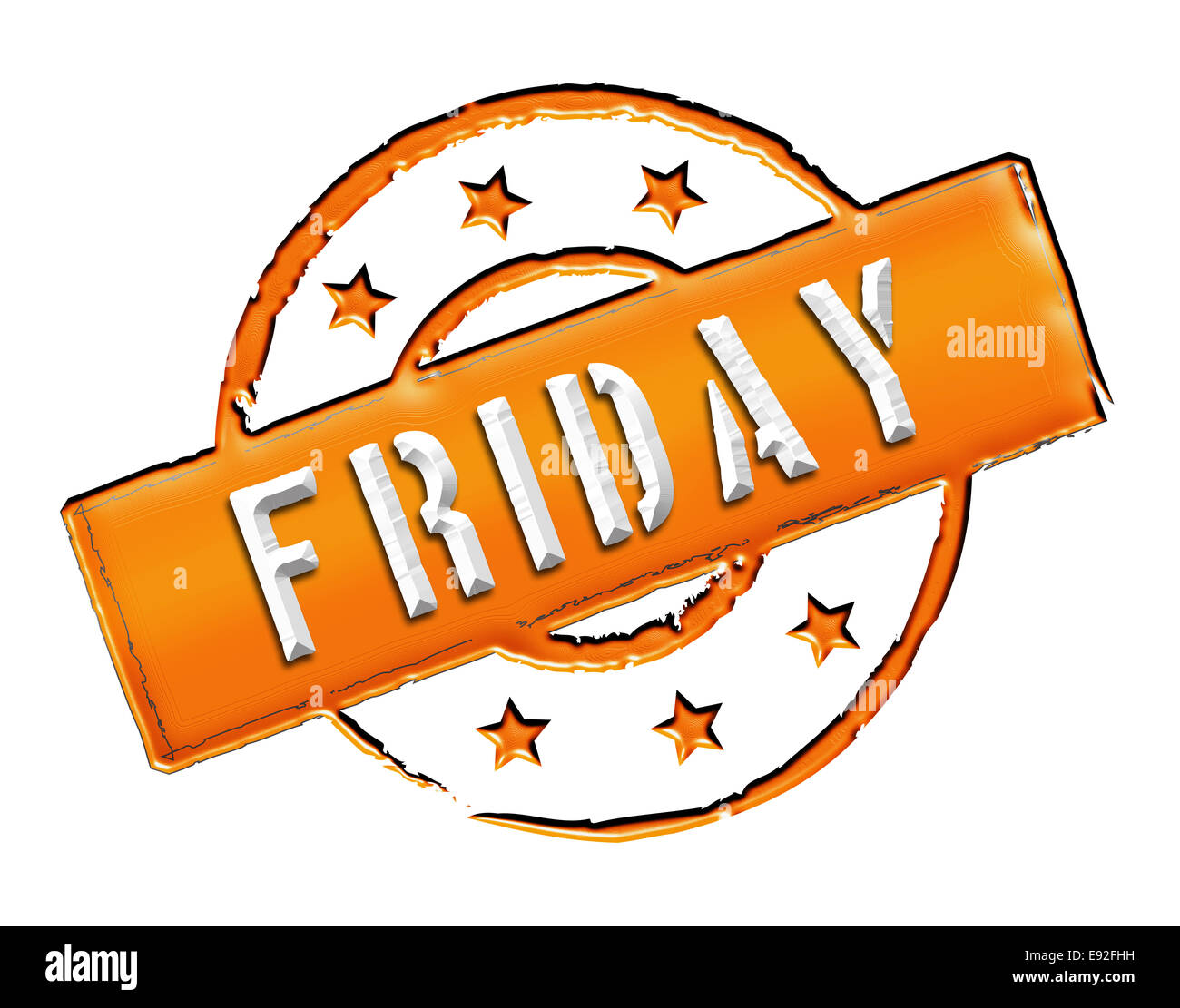 Stamp - FRIDAY Stock Photo - Alamy