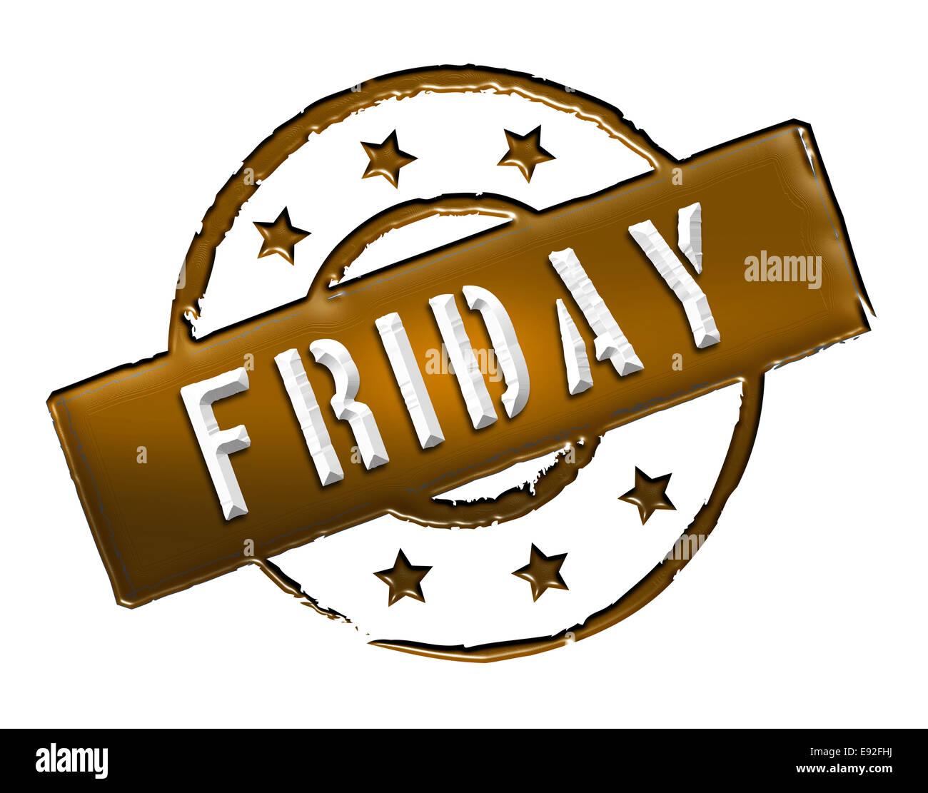 Stamp - FRIDAY Stock Photo - Alamy
