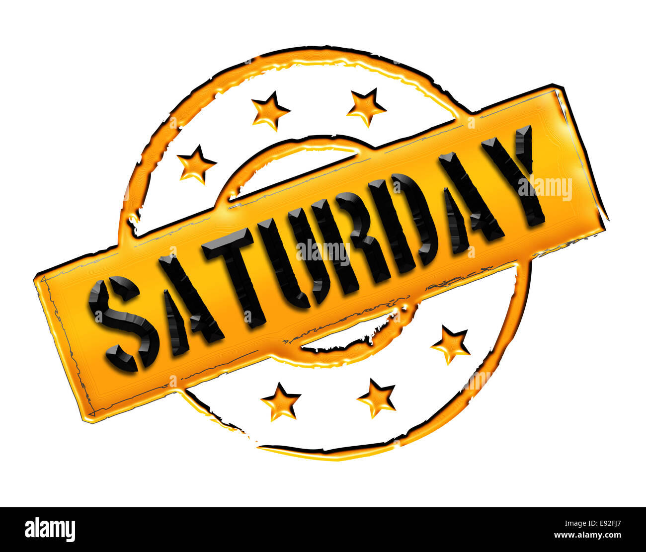 Saturday stamp hi-res stock photography and images - Alamy
