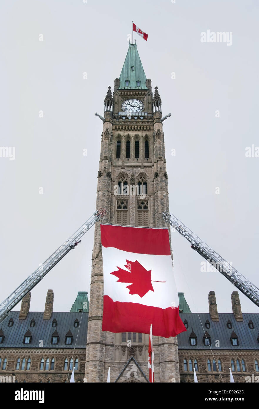 Centre Block Flag Stock Photo - Alamy