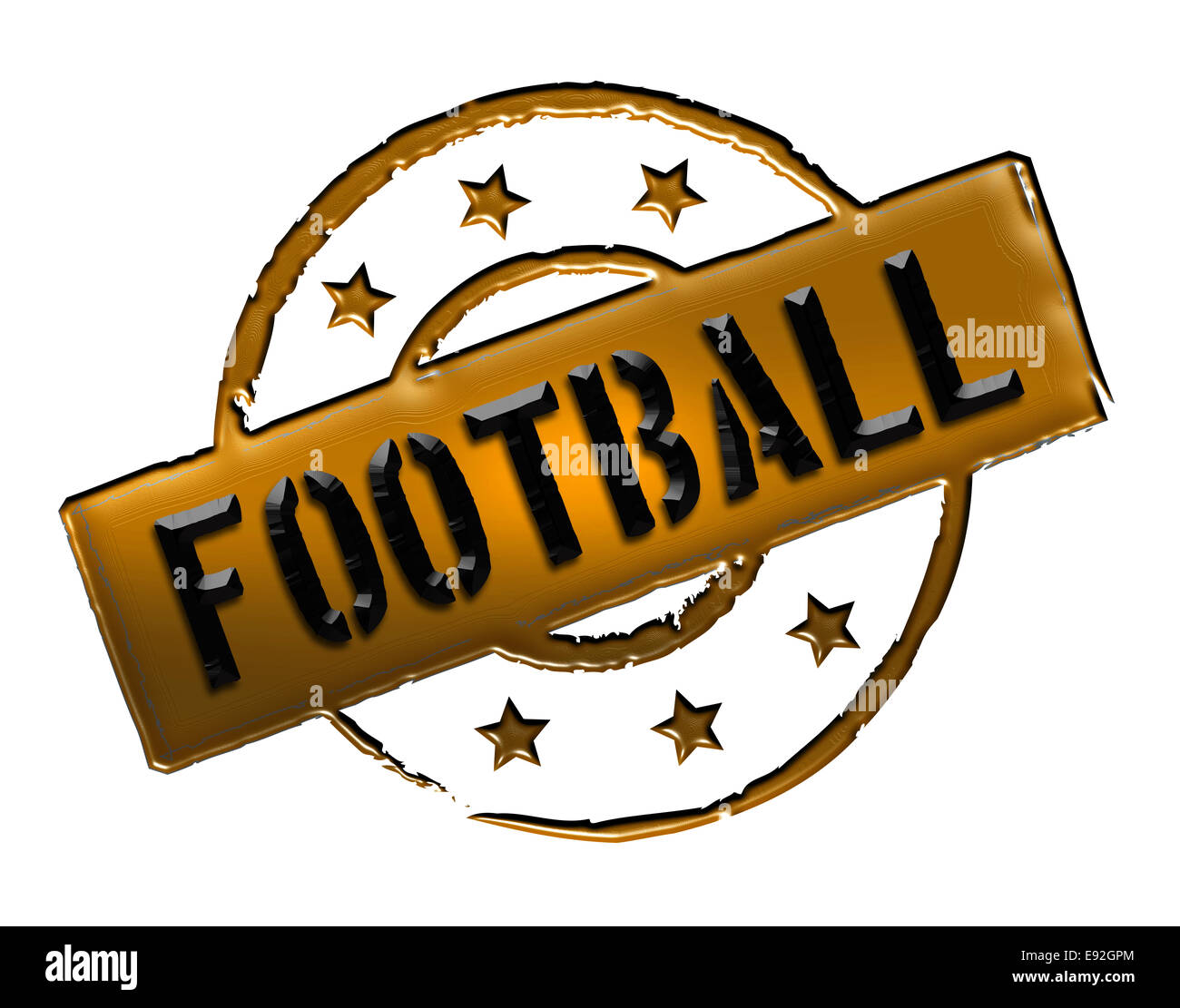 Stamp - FOOTBALL Stock Photo - Alamy